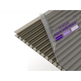 Plaque de Polycarbonate Alvéolaire Bronze 6mm - Découpe sur Mesure ...